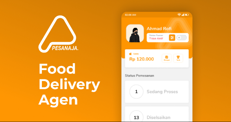 UI Design App Mobile Food Delivery Agen Figma Free Download | UI4Free