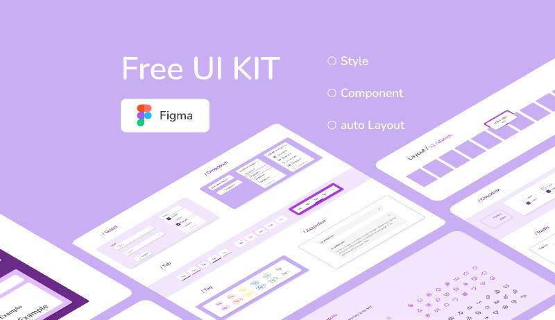 UI kit for web figma template | UI4Free