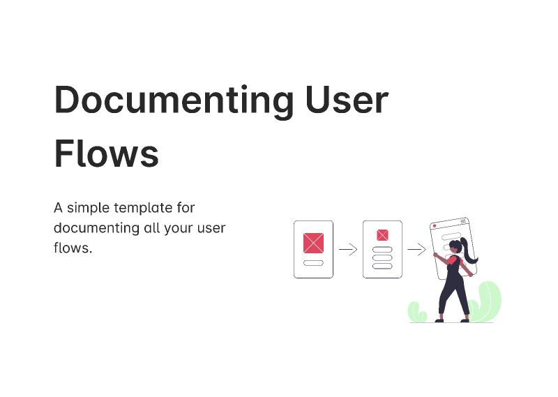 User flows - Documentation Template figma - Ui4free.com