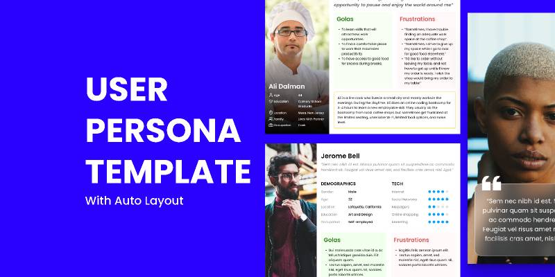 User Persona Figma Template | UI4Free