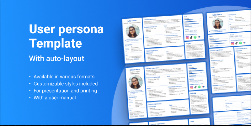 User Persona Template Figma Free Download | UI4Free