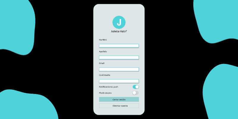 User profile Figma | UI4Free