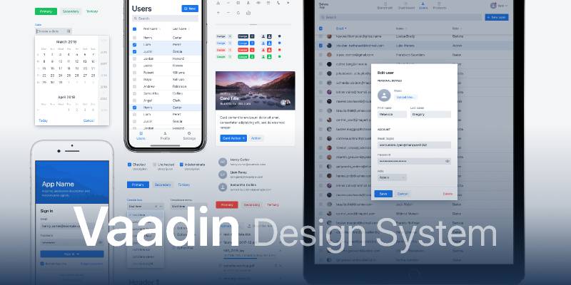 Vaadin Design System Figma | UI4Free