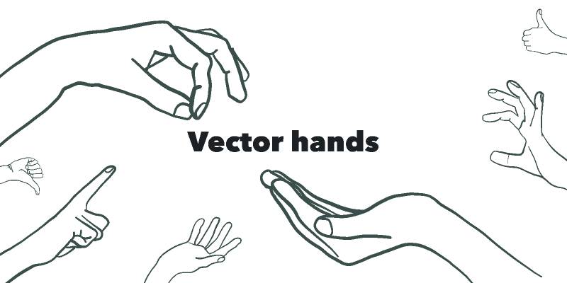 Vector hands figma template | UI4Free
