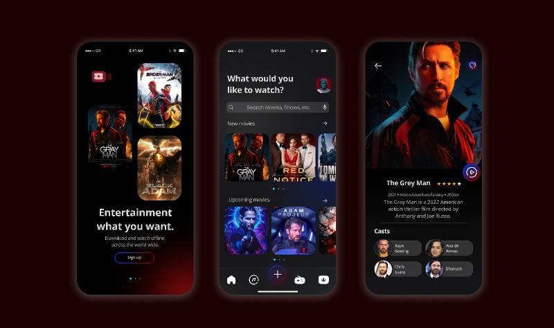 Video Streaming App - Free Figma Mobile Template | UI4Free