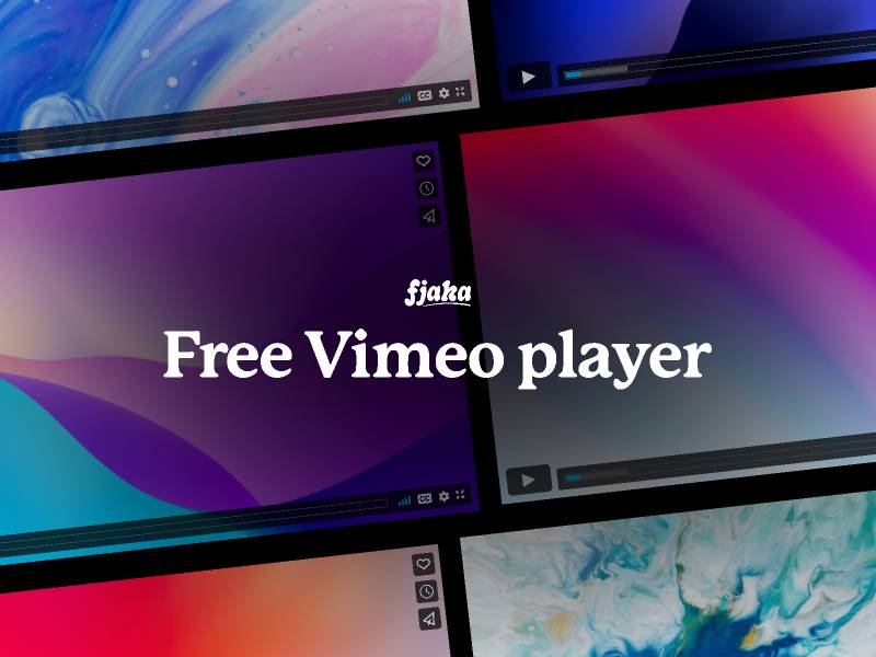 Vimeo player Figma Ui Kit | UI4Free