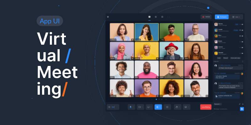 Virtual Meeting App | UI4Free