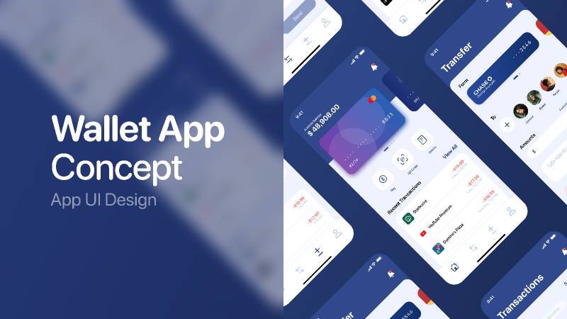 Wallet App - Figma Mobile Template | UI4Free