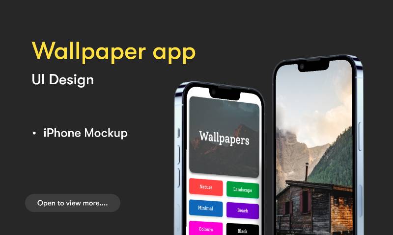 Wallpaper App UI Figma Mobile Template | UI4Free