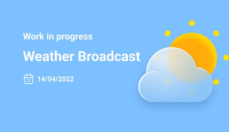 Weather Broadcast Figma Template | UI4Free