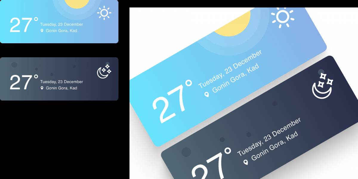 Weather Figma templates | UI4Free