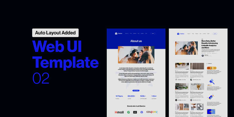 Web Design 02 figma template | UI4Free