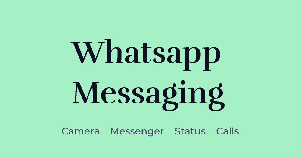 WhatsApp Messaging Figma Template - Ui4free.com