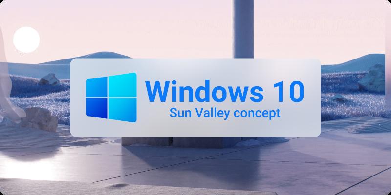 Windows 10 Sun Valley concept - Ui4free.com