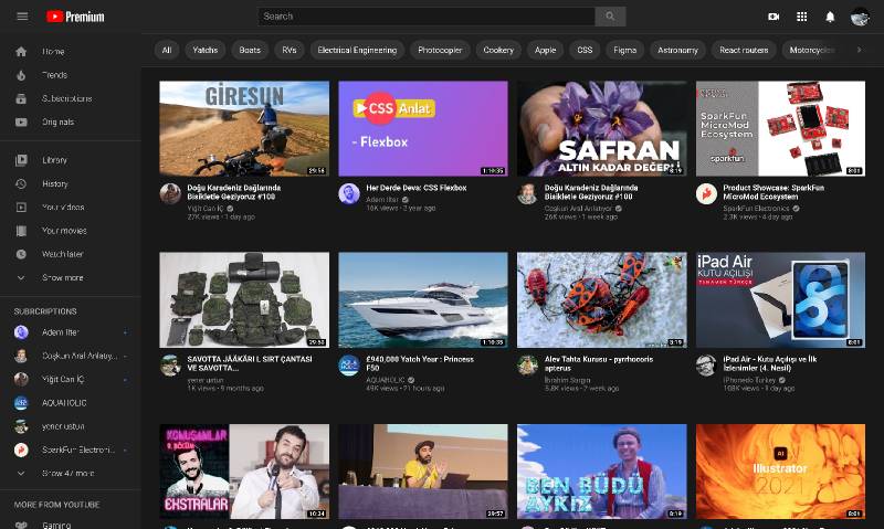 Youtube Website figma template | UI4Free