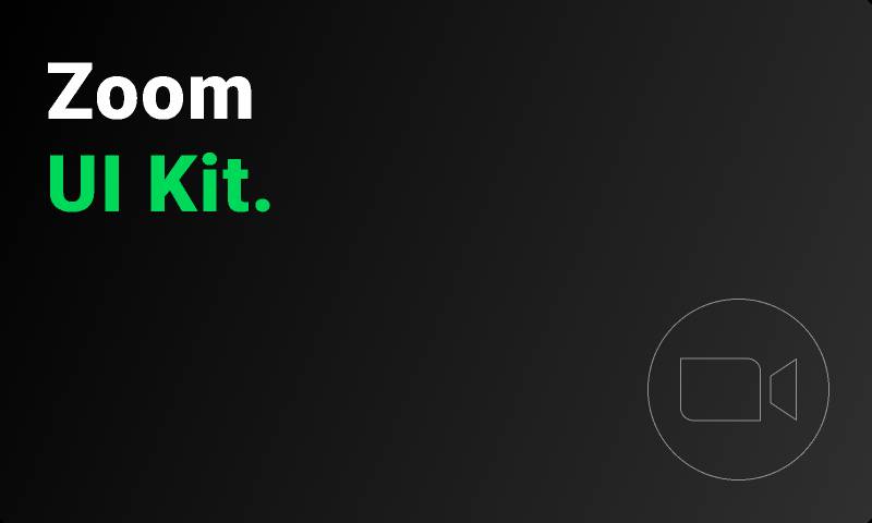 Zoom App UI Figma Template | UI4Free